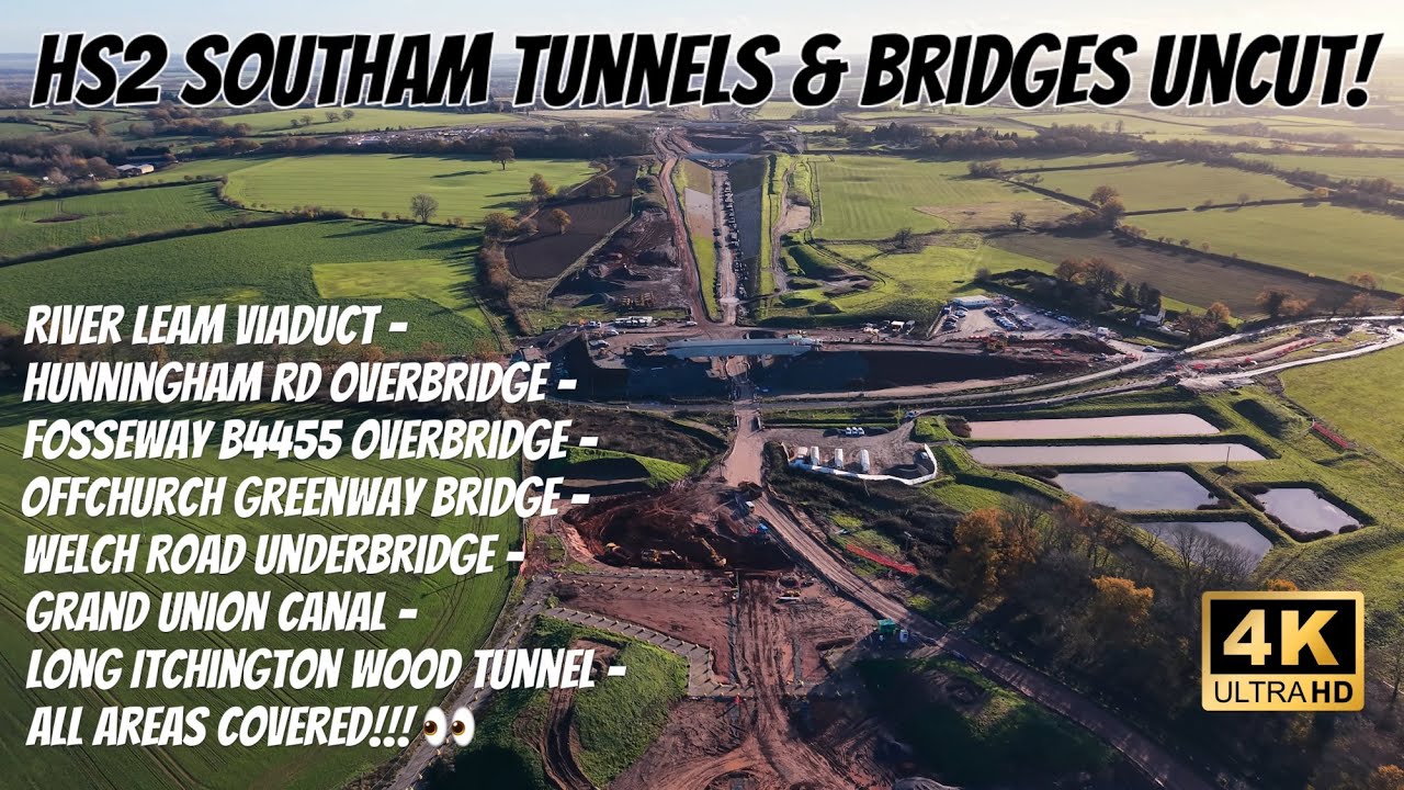 NEW HS2 Southam Tunnels & Bridges Big Progress Update December 2025 ...
