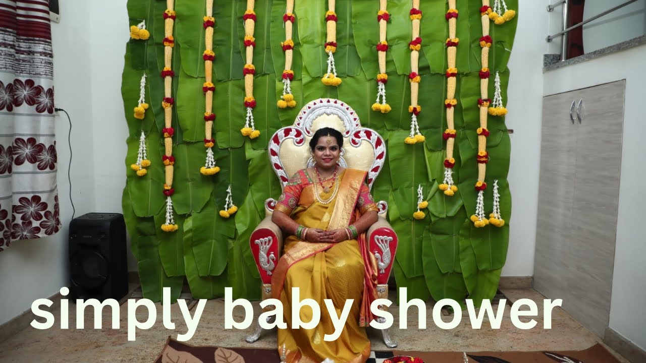 Simply Baby shower celebration At Home 🤰ರಂಜು ಕನ್ನಡ vlogs - YouTube