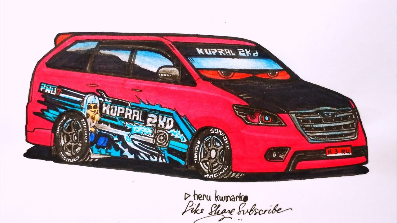 Kopral 2KD, Pesona Toyota Innova 2KD, Cara Menggambar Toyota Innova ...