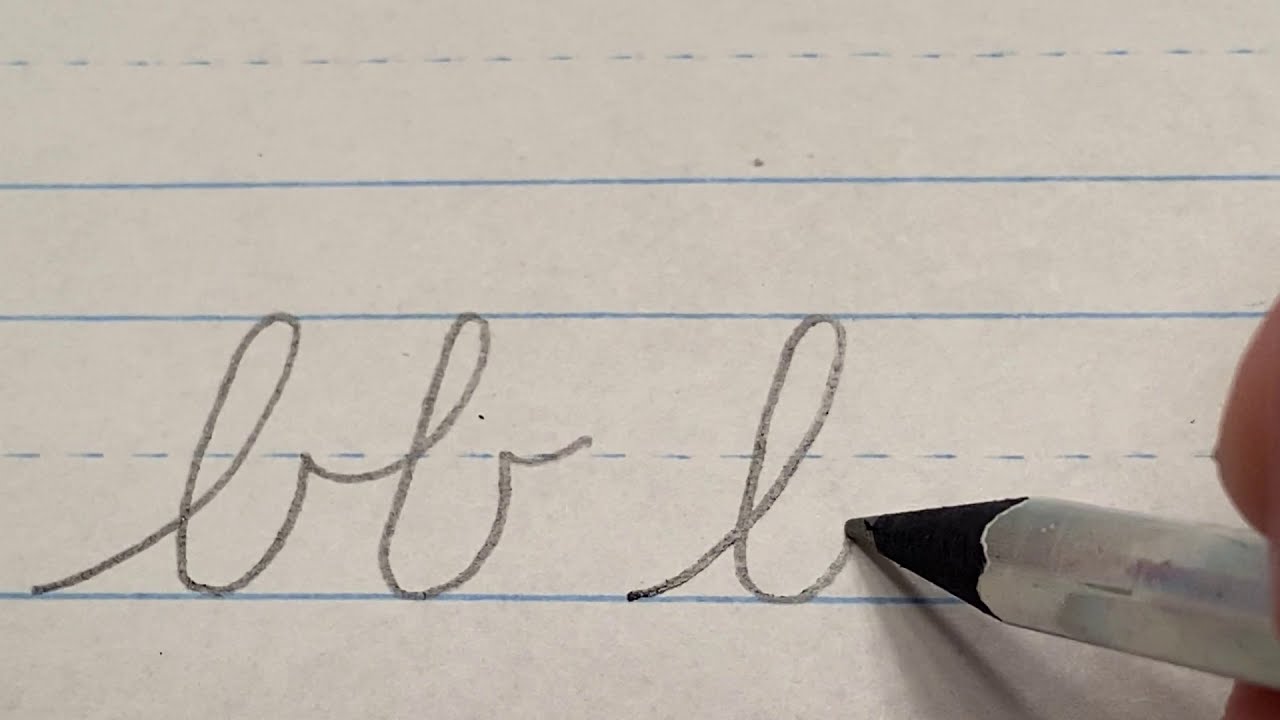 How To Connect Cursive b YouTube How To Connect Cursive b YouTube