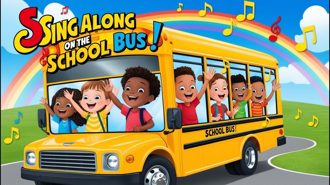 🚌 Sing Along on the School Bus! 🎶 Cute Kids Animation! 🚌 - YouTube