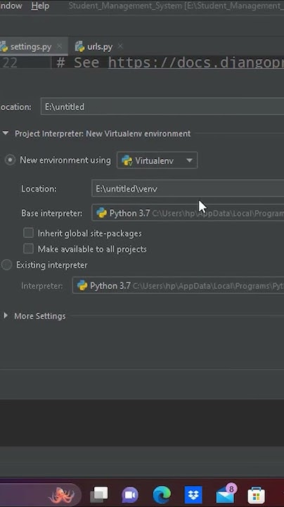 How to open Django in Pycharm.#django#pythonprogramming#developer#reaction - YouTube