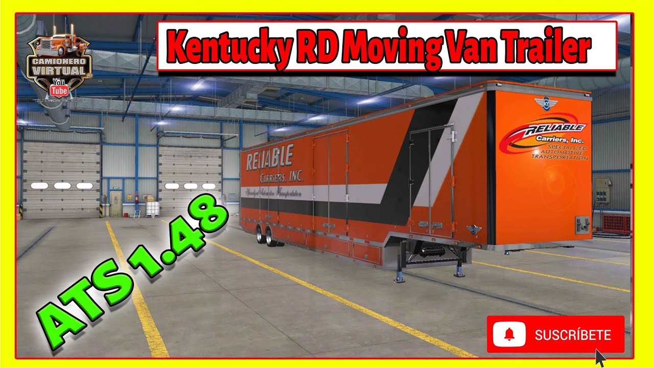 Ats 1.48- Kentucky RD Moving Van Trailer - AMERICAN TRUCK SIMULATOR ...