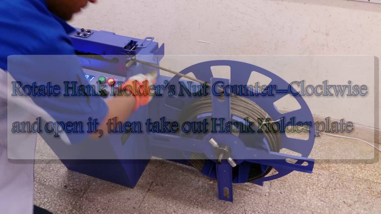 Behta Wire Rope Hanking and Measuring Machine - YouTube