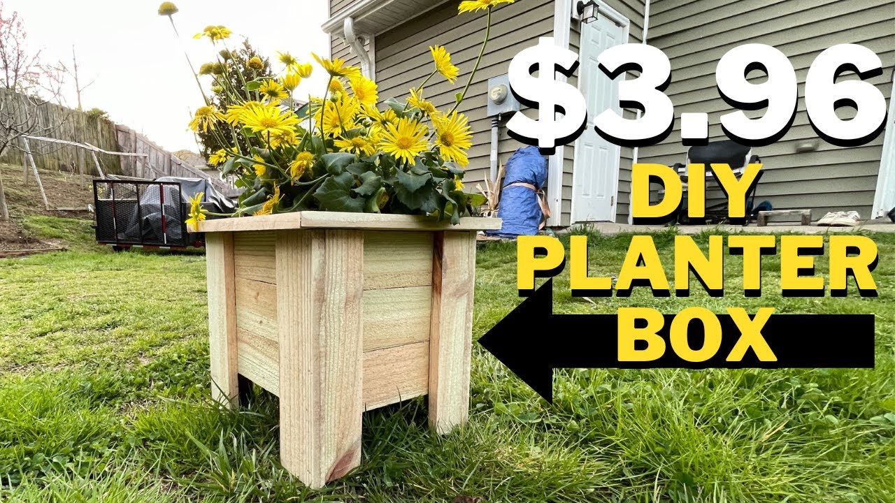 TURNED 2 Fence Pickets into One Beautiful Planter Box - YouTube