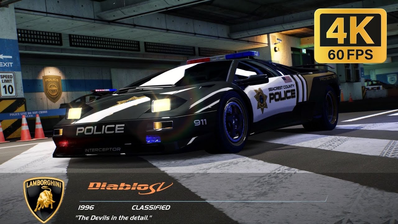 Lamborghini Diablo SV Police Car/Need for Speed Hot Pursuit Remastered ...