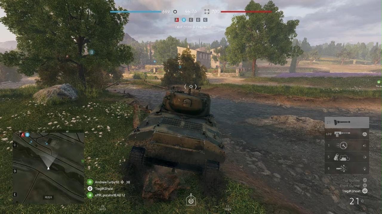 Sherman Tank Destroys! BF5 Conquest Tank Gameplay - YouTube