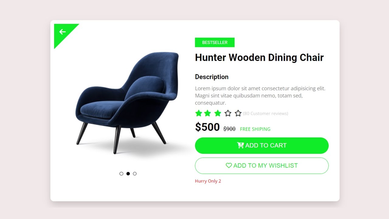 Designing eCommerce Product Card UI in CSS: Step-by-Step Tutorial - YouTube