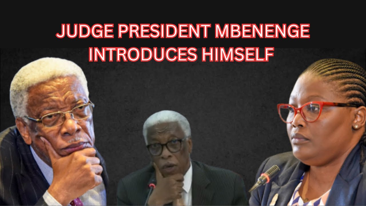 Judge President Mbenenge introduces himself - YouTube