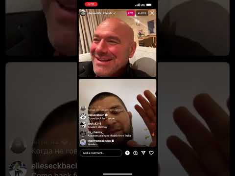 DANA WHITE LIVE WITH KHABIB Reveals they’re doing a documentary on him