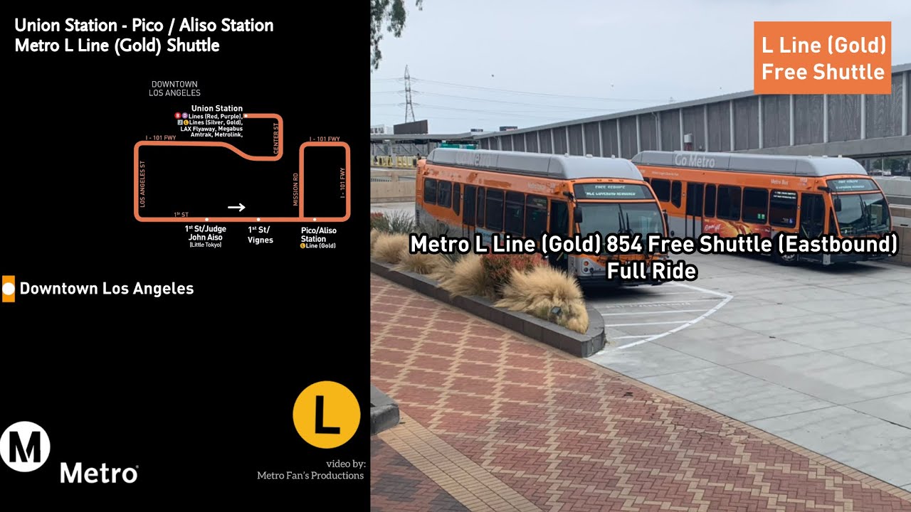 Last Ride: Metro Shuttle Line 854 Eastbound - Downtown LA to Pico/Aliso ...