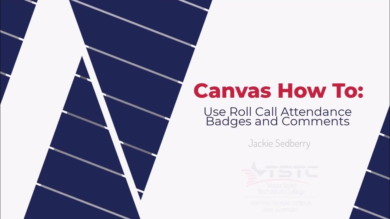Canvas How To Use Badges and Comments in Roll Call Attendance - YouTube