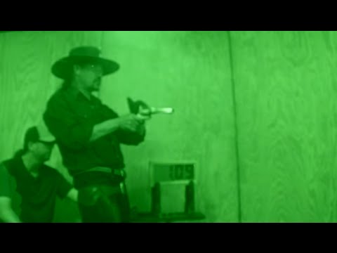 Fast Draw Shooting in the Dark #2 - Cisko Master Gunfighter - YouTube