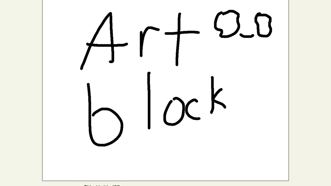 I have art block - YouTube