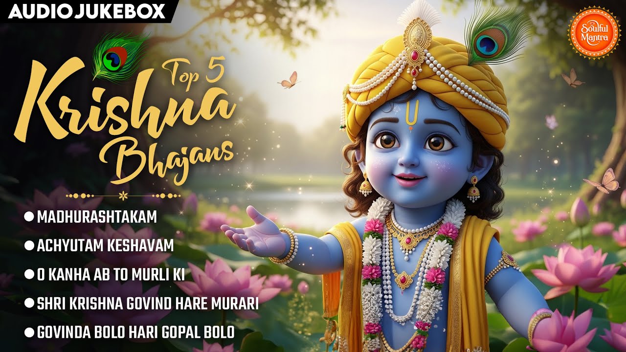 Top 05 Krishna Bhajans – Nonstop Best Krishna Bhajans, Lord Krishna ...
