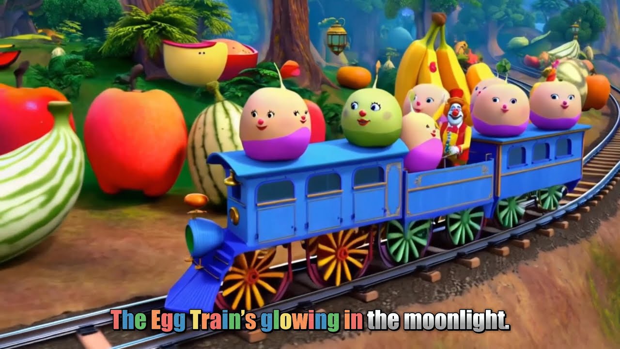 The Egg Train Fun - Baby Rhymes & Song | Nursery Rhymes & Kids Songs ...