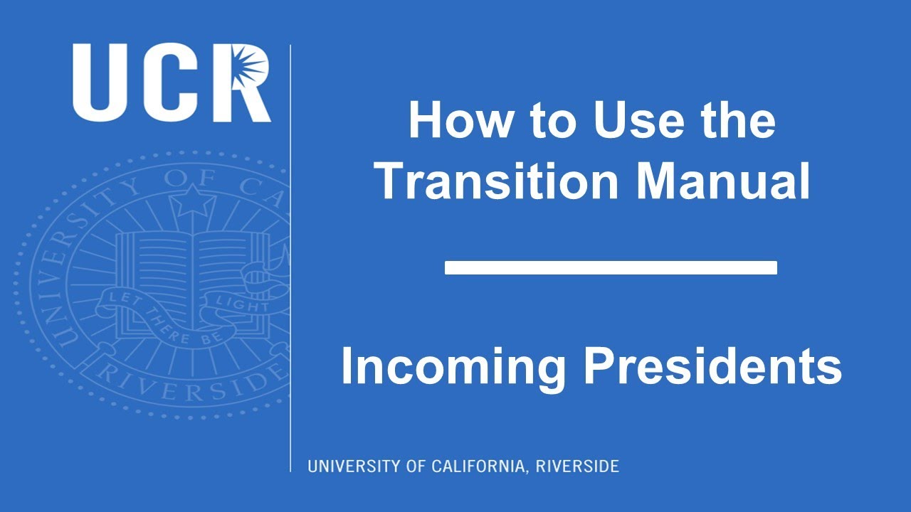 Transition Manual Instructions - YouTube