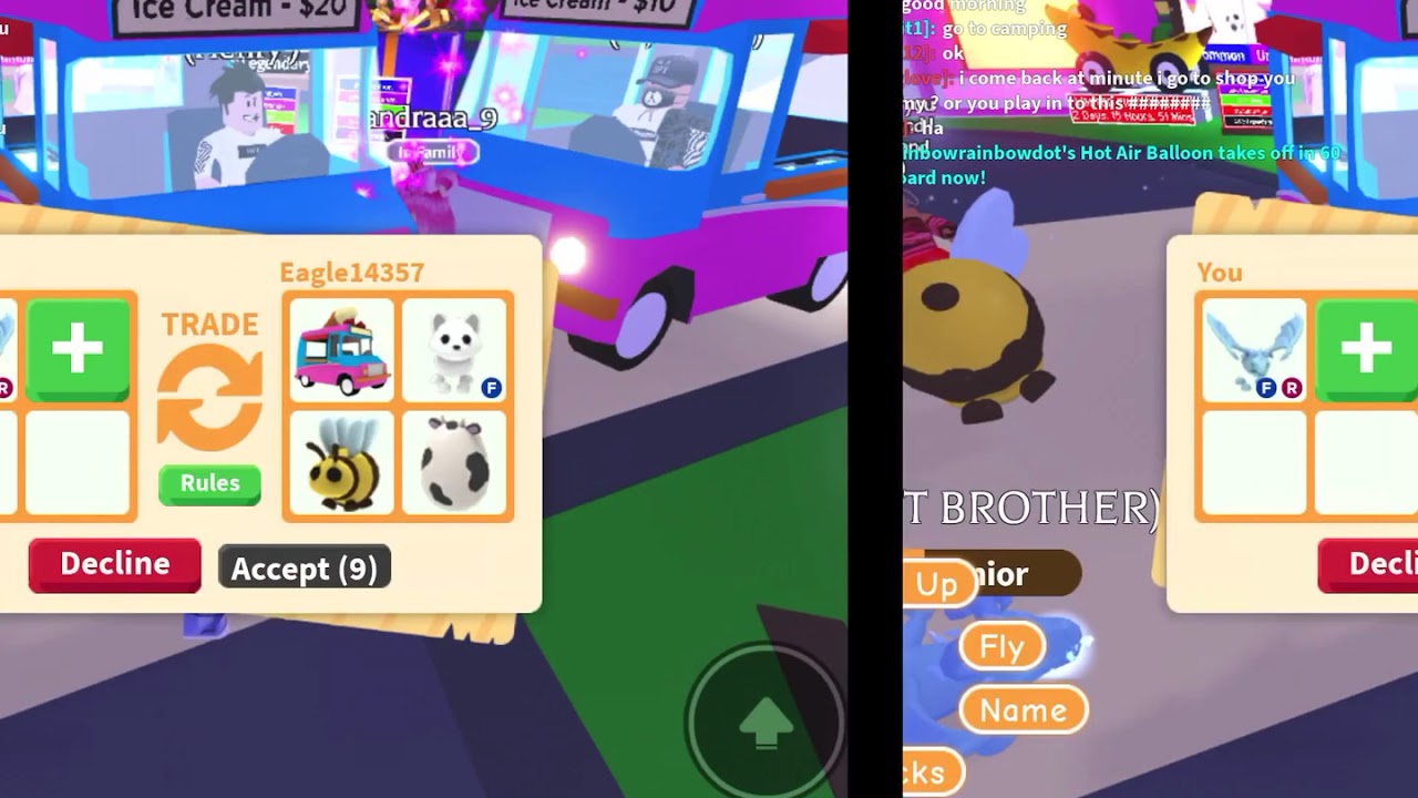 Trades for a fly ride frost dragon in adopt me 😐 - YouTube