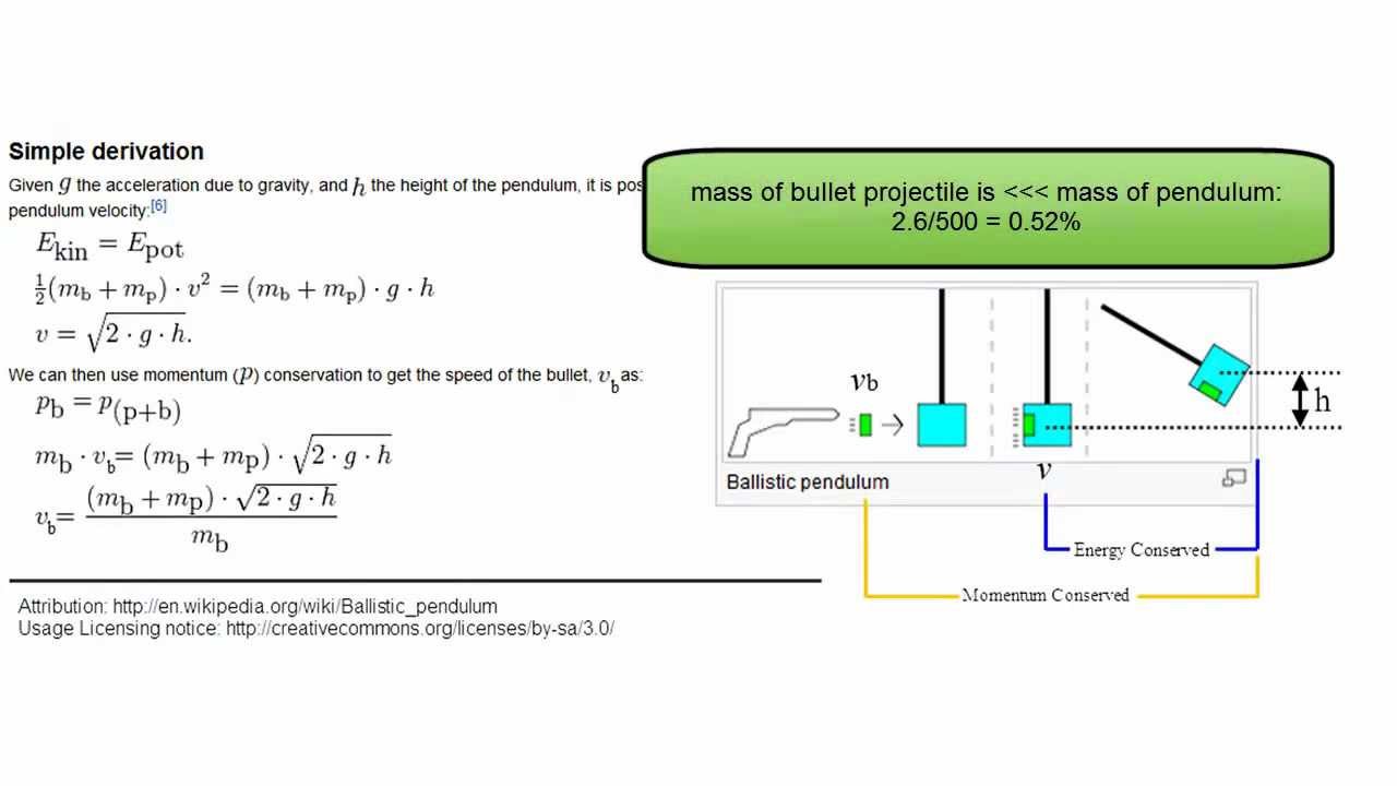 SOLIDWORKS Motion – Ballistic Pendulum 1 of 4 - YouTube