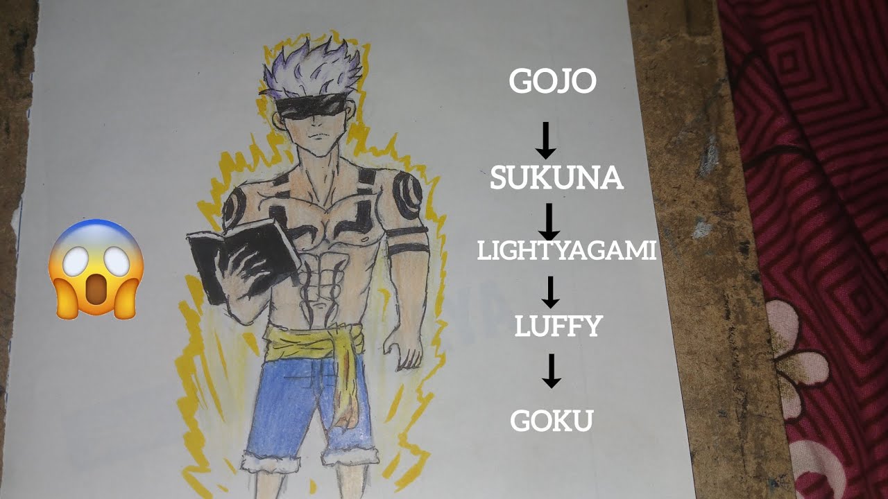 making all anime characters in one body - YouTube