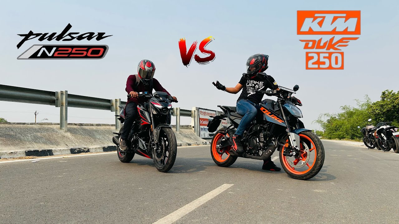 Pulsar N250 vs KTM Duke 250 || Drag Race || Is DUKE still the fastest ...