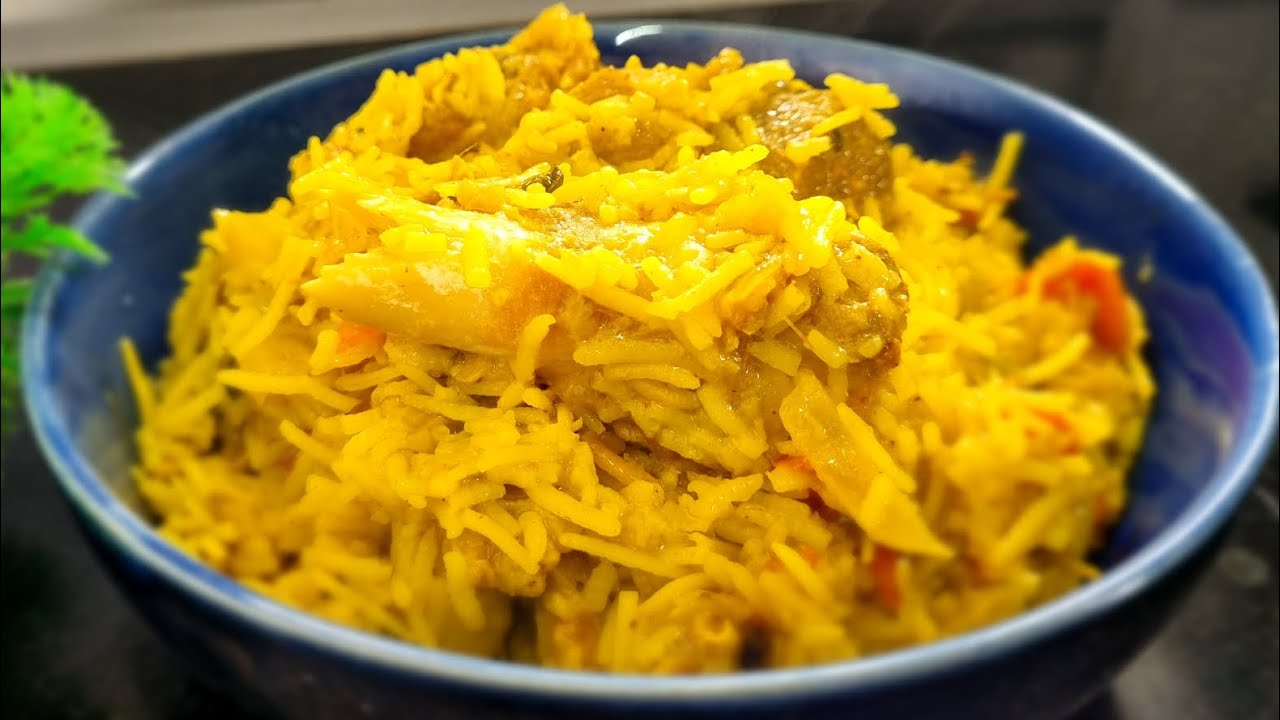 இறைச்சி சோறு l Yellow Mutton Rice l Instant Lunch Time Recipe. - YouTube