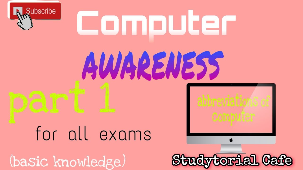 Computer Awareness and Abbreviations Part 1 - YouTube