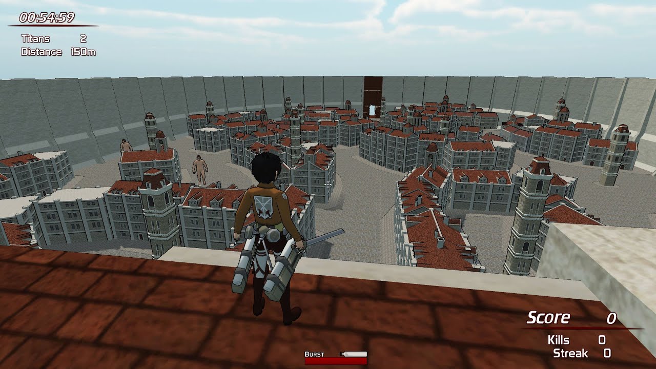 let's play Roark's Attack on Titan fan game mode survival (rank S ...