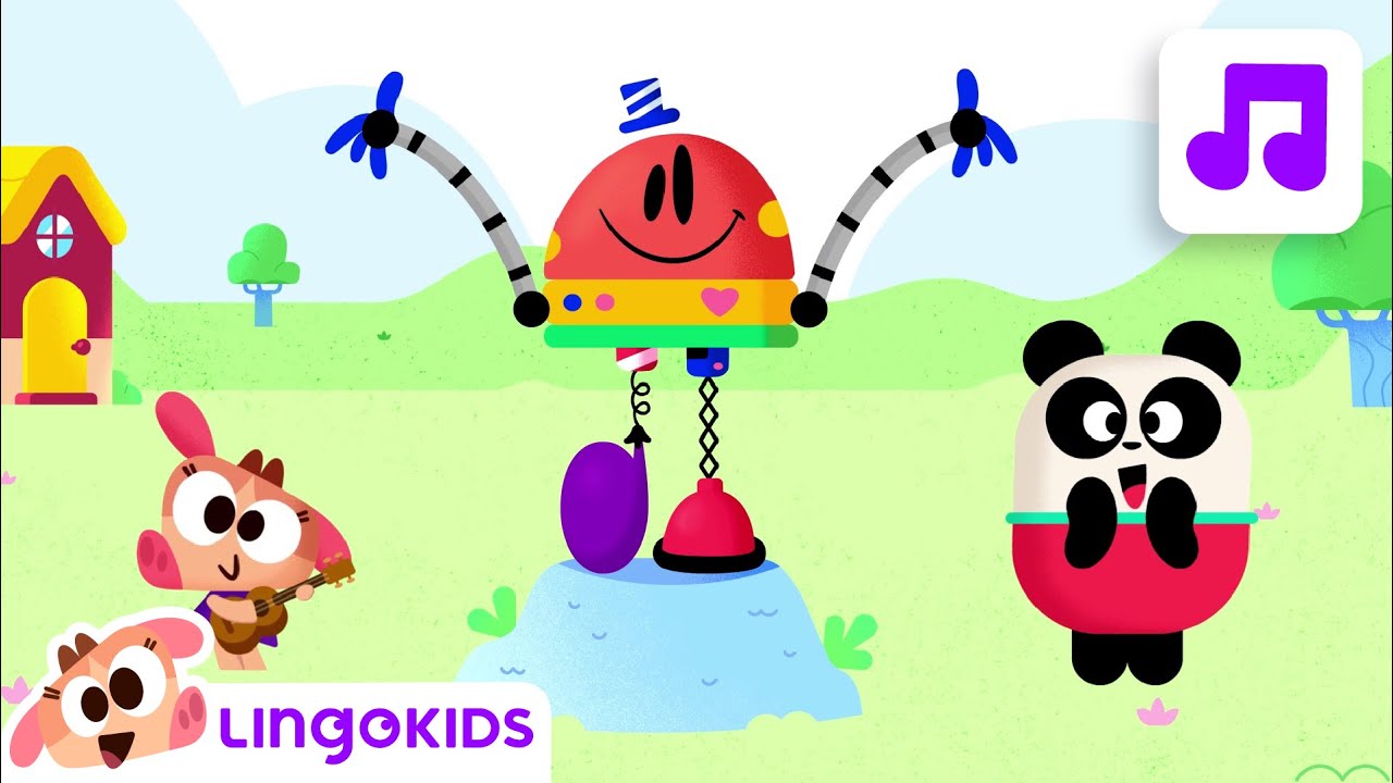 Head Shoulders Knees and Toes 🎶 Dance with Baby Bot | Lingokids - YouTube