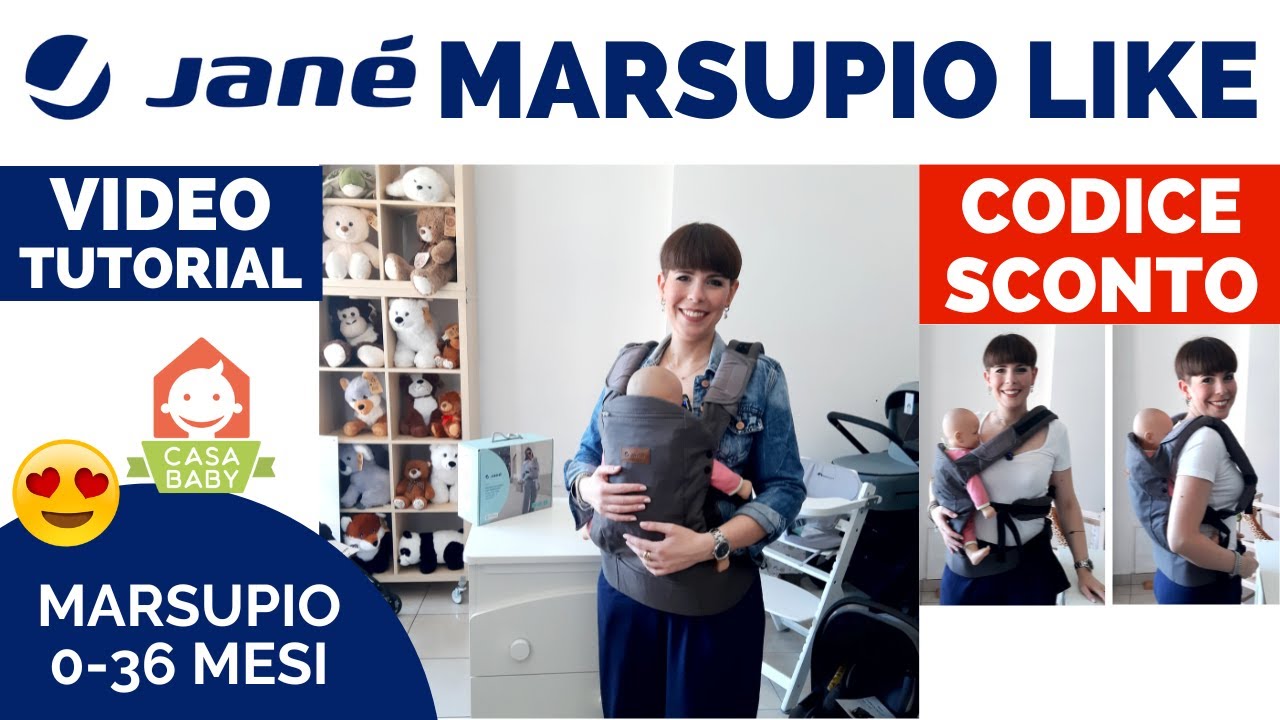 MARSUPIO JANE' LIKE ISTRUZIONI E RECENSIONE - YouTube