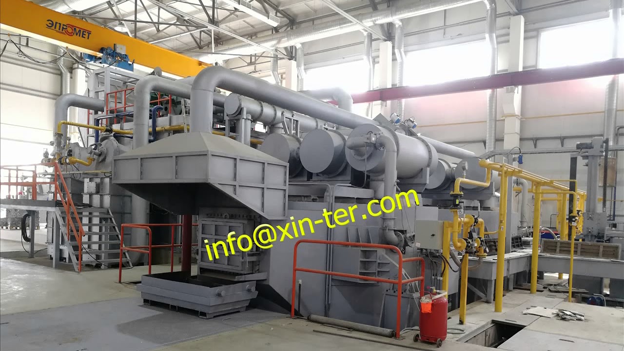 Furnaces for Aluminium Alloy Rod in Russia - YouTube