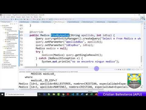 JPA metodos findByName findById findByApeEsp insert update delete para en JAVA PARTE 4/5 - YouTube