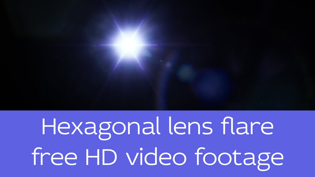 Blue hexagonal lens flares collection – free HD video footage - YouTube