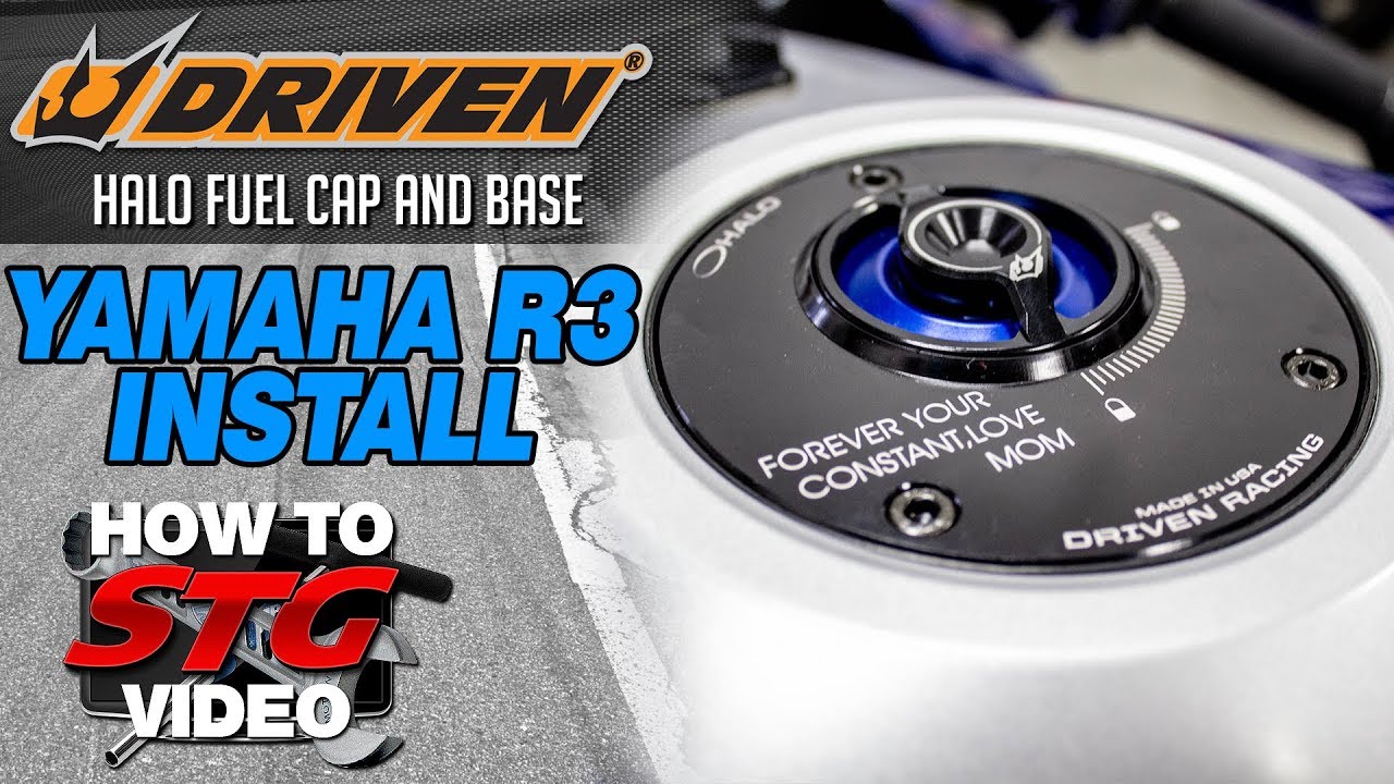 Driven Yamaha R3 Halo Fuel Cap & Base Max Van Install | Sportbike Track ...