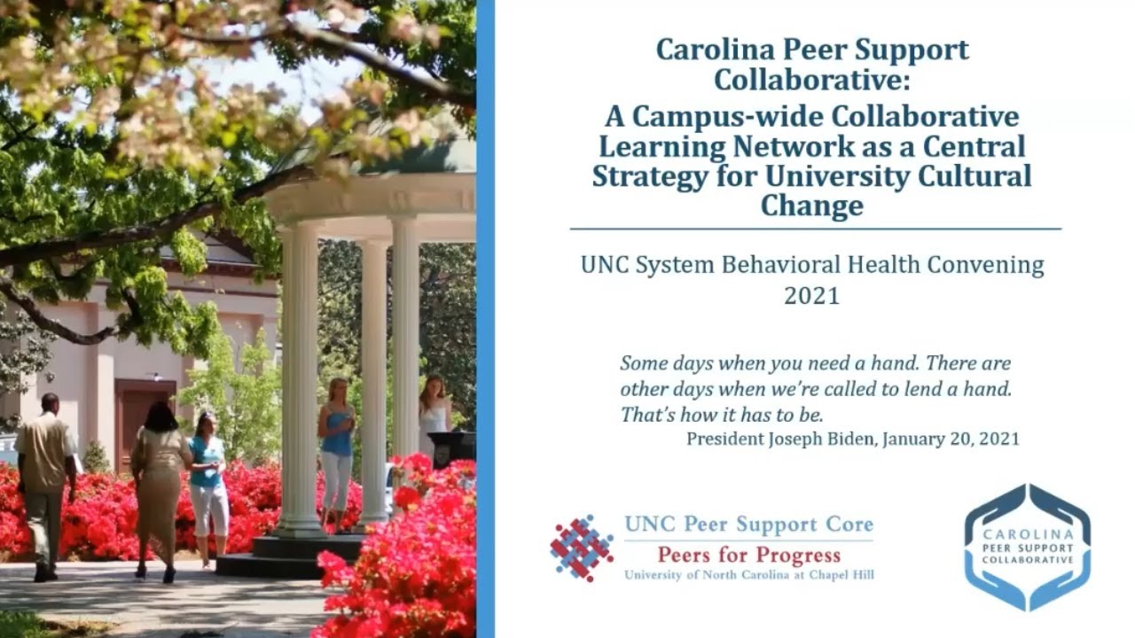 Carolina Peer Support Collaborative Presentation - YouTube