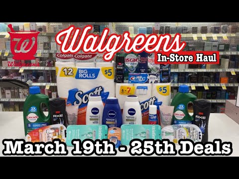Walgreens Couponing | In-Store Haul | March 19th - 25th Deals - YouTube