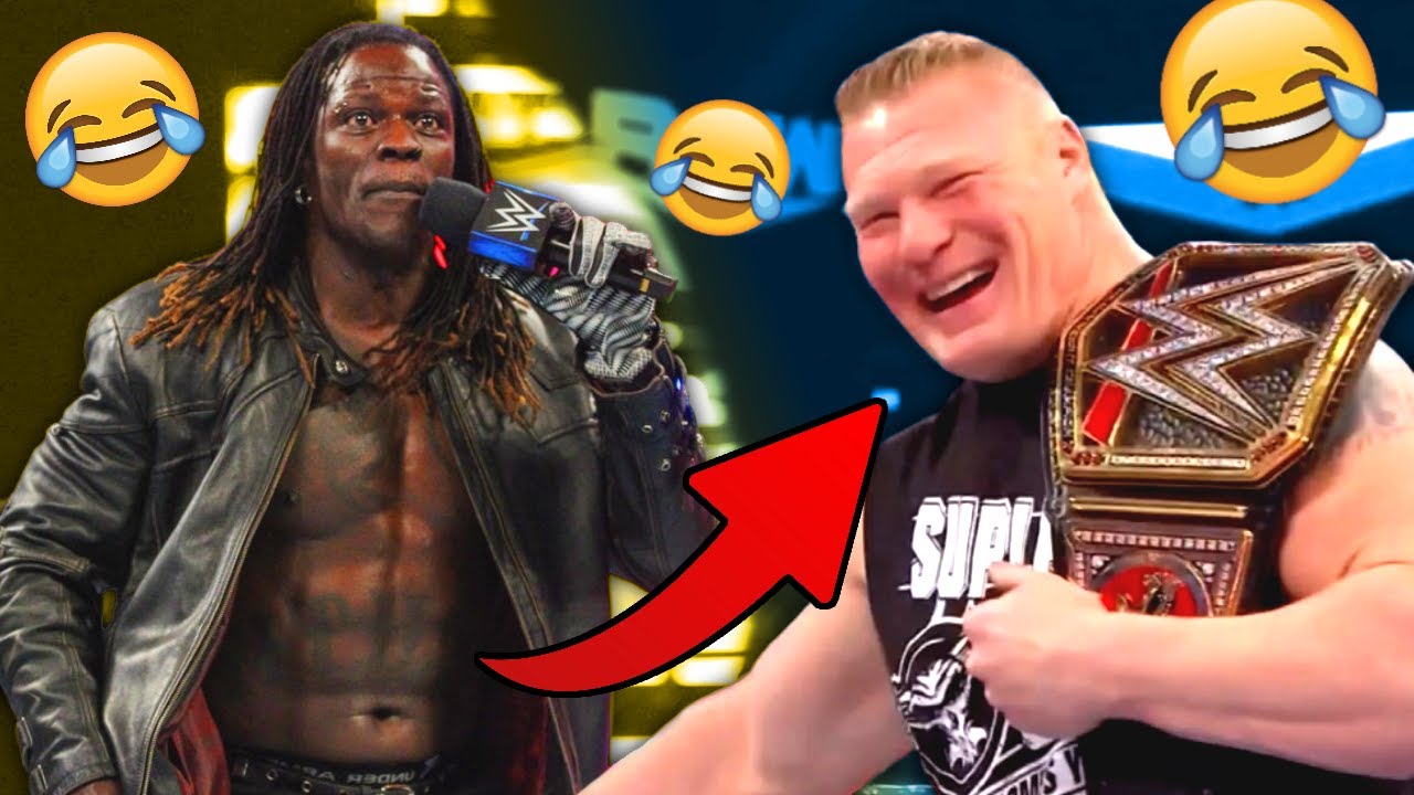 HILARIOUS WWE Wrestlers Breaking Character Laughing LIVE - YouTube