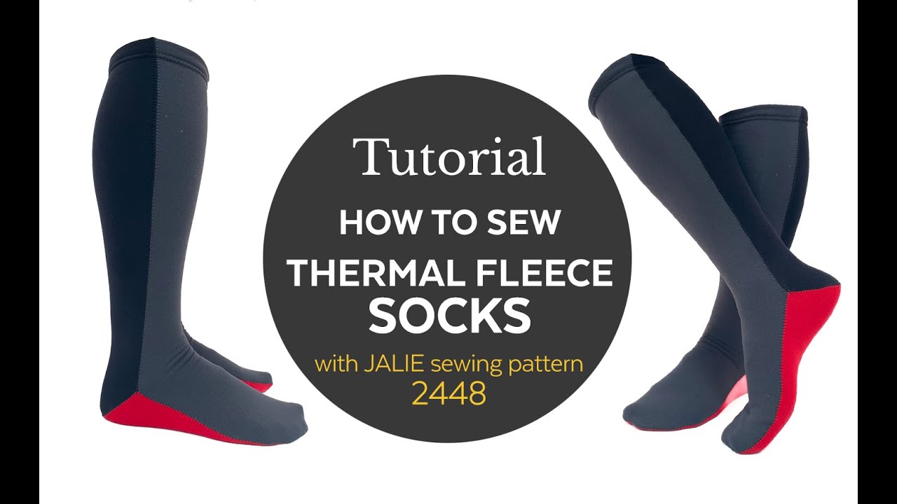 How to Make Stretch Fleece Socks _ 20th Anniversary EDITION (Jalie ...