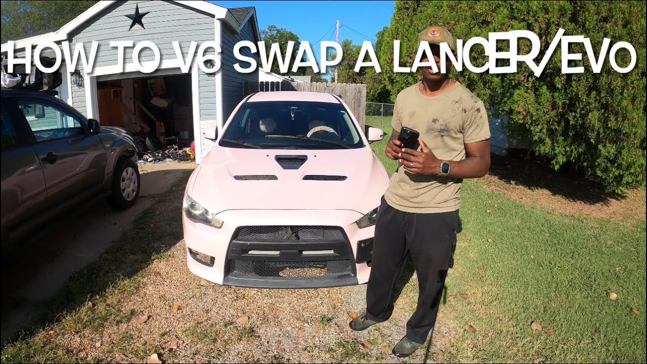 How to V6 Swap a lancer. - YouTube
