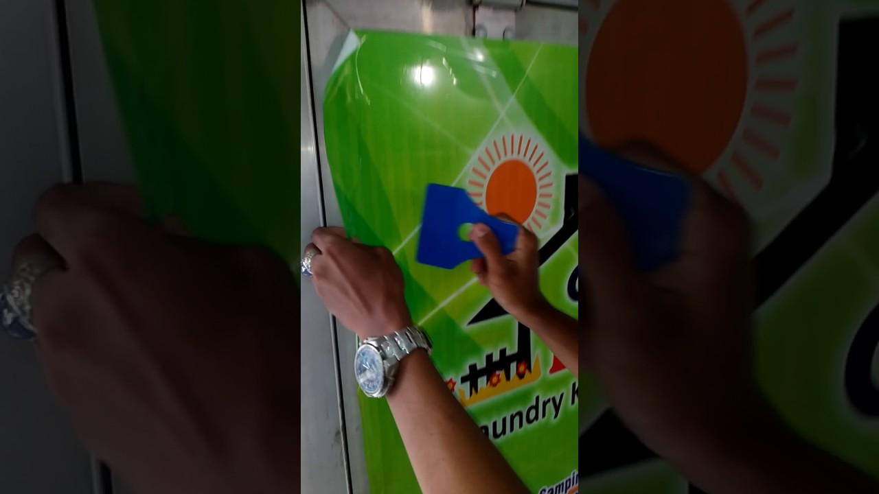 CUI STICKER. Pasang sticker menggunakan air - YouTube