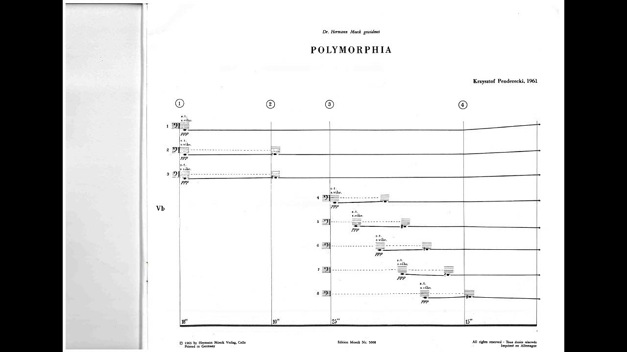 Krzysztof Penderecki - Polymorphia(1961) | Score Video | M.T.Margraf - YouTube