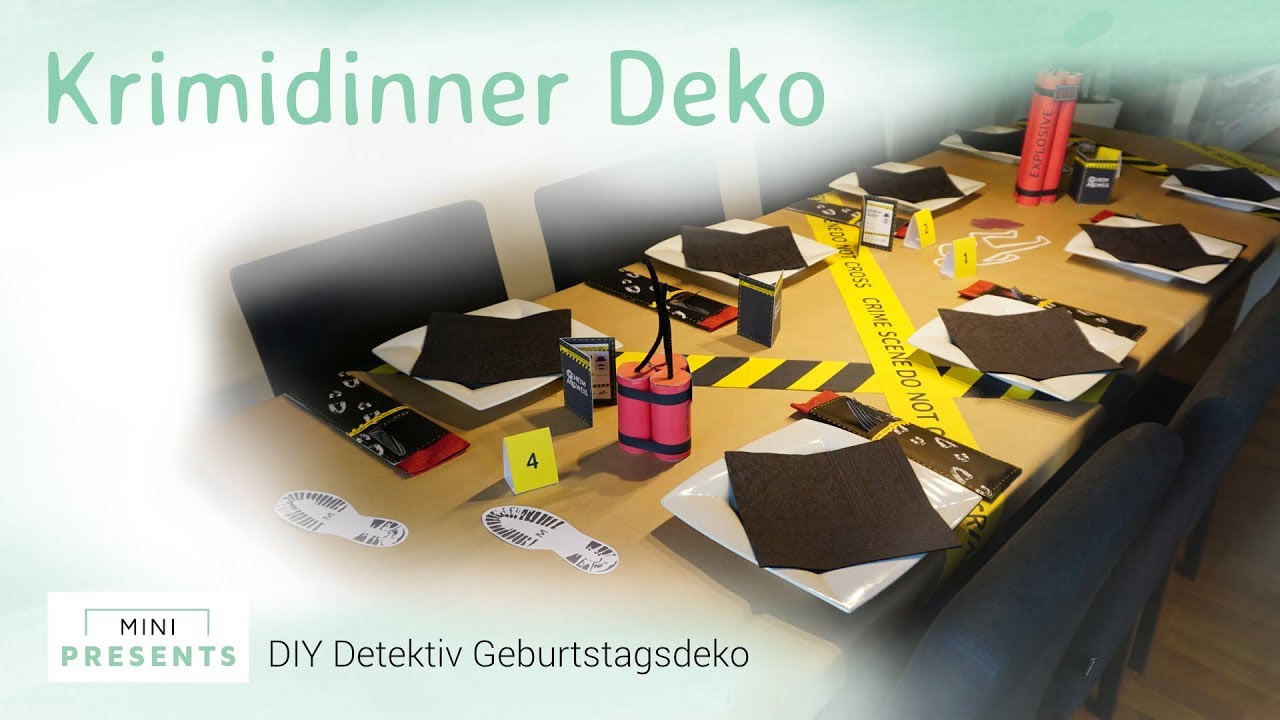 DIY Escape Room, Krimidinner, Detektiv, Agenten Party Deko selber ...