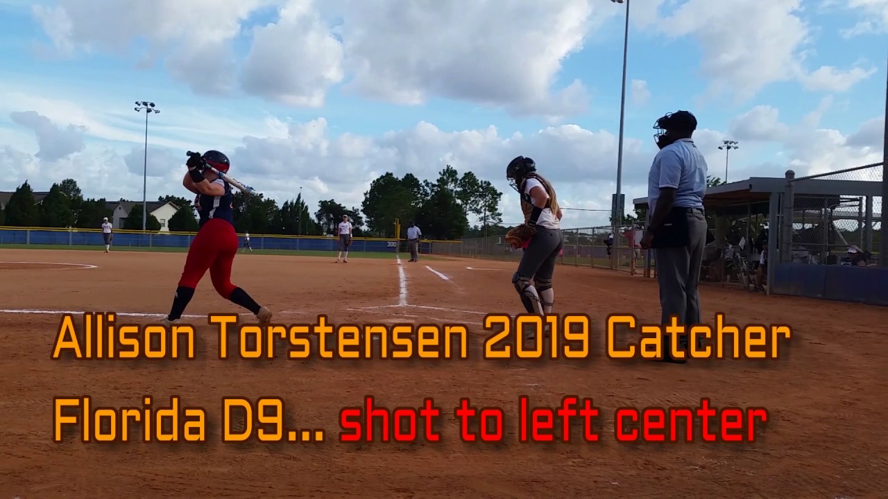 Allison Torstensen 2019 Catcher Florida D9 Batting - YouTube