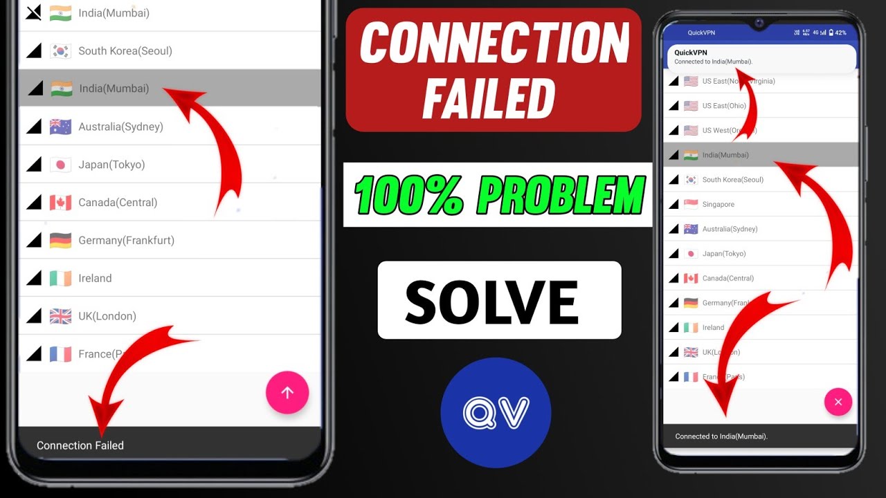 Quick Vpn Connection Failed 😥 Connection Failed Problem Quick Vpn ...