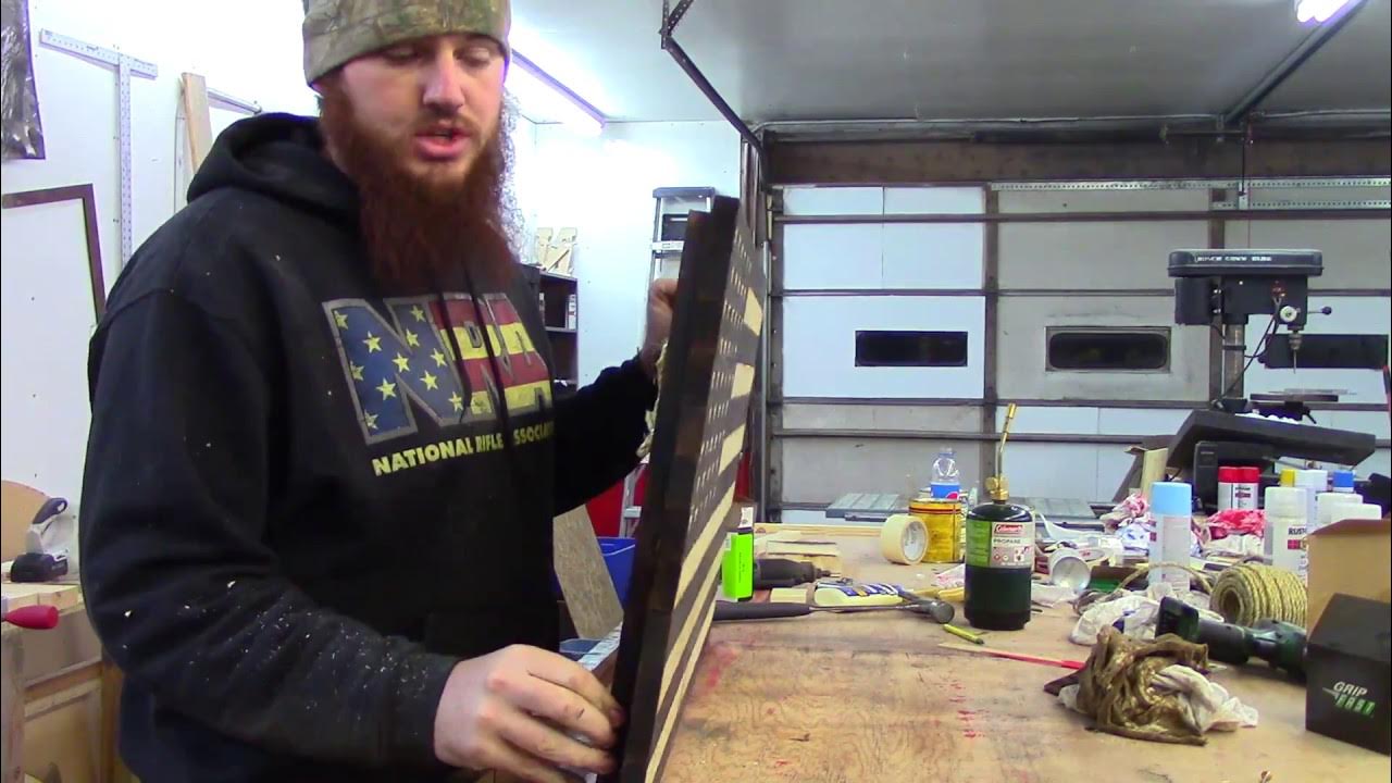 Wooden American Flag! Make your OWN! - YouTube