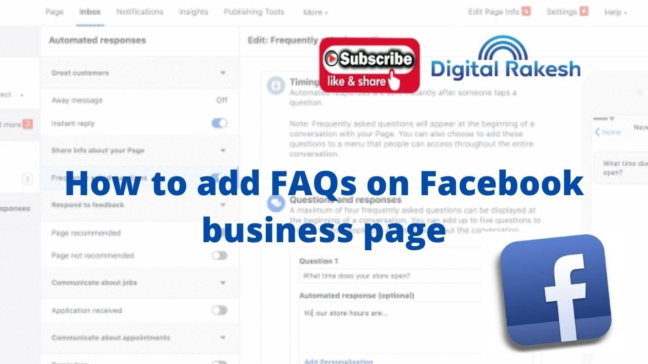 How To Add FAQs On Facebook Business Page Social Media Marketing 2021 How To Add FAQs On Facebook Business Page Social Media Marketing 2021