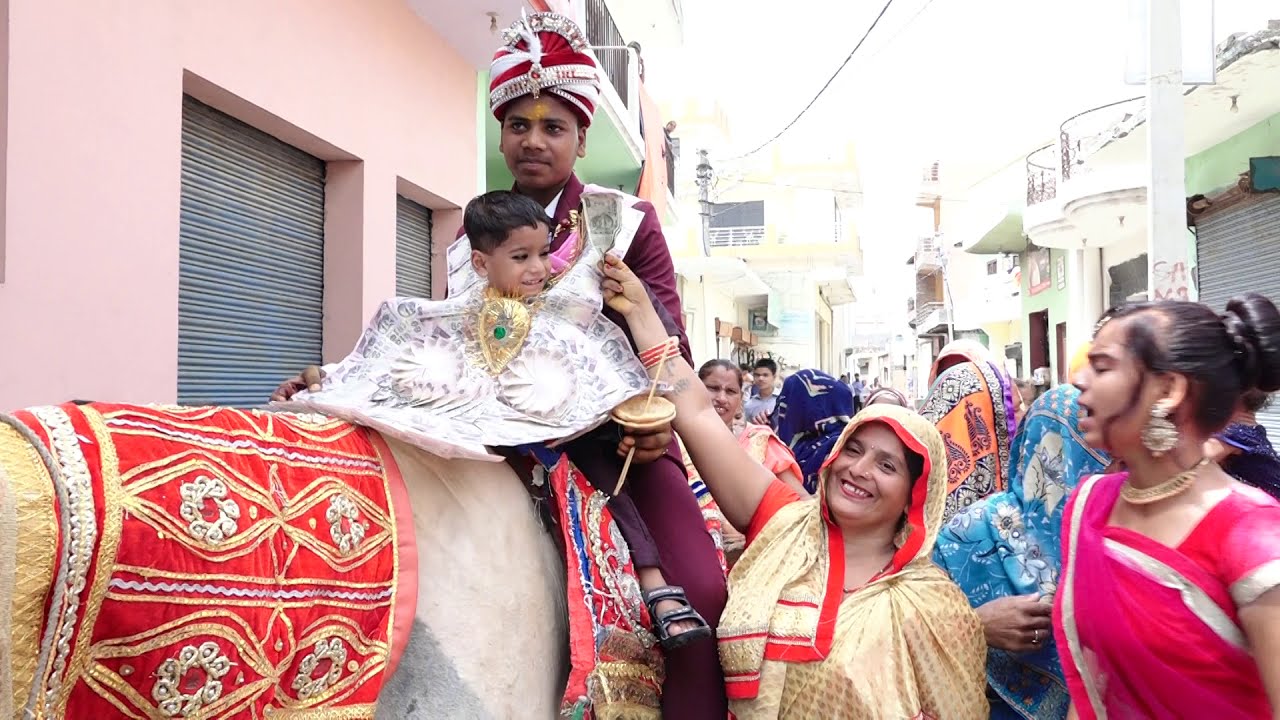 दूल्हे की घुड़चढ़ी का वीडियो || Groom Wedding Video Ghurchari Barata in ...