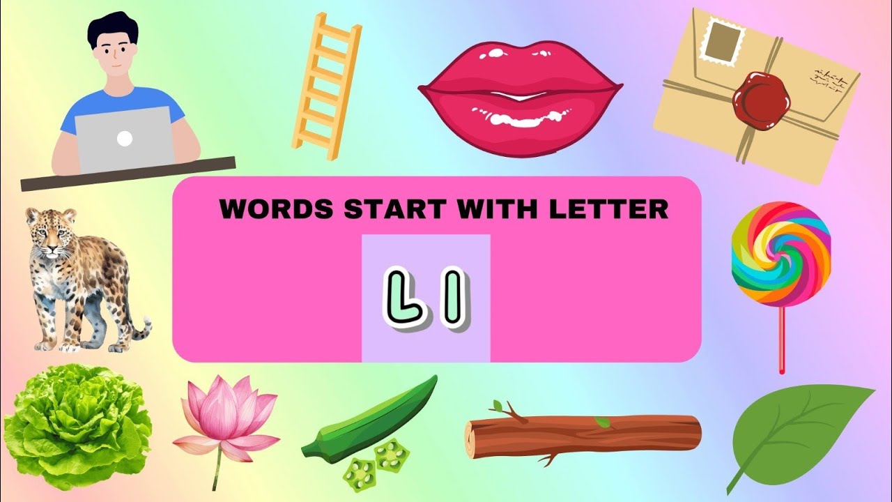 Letter Ll words for kids | objects starts with letter L | Ll words | L ...