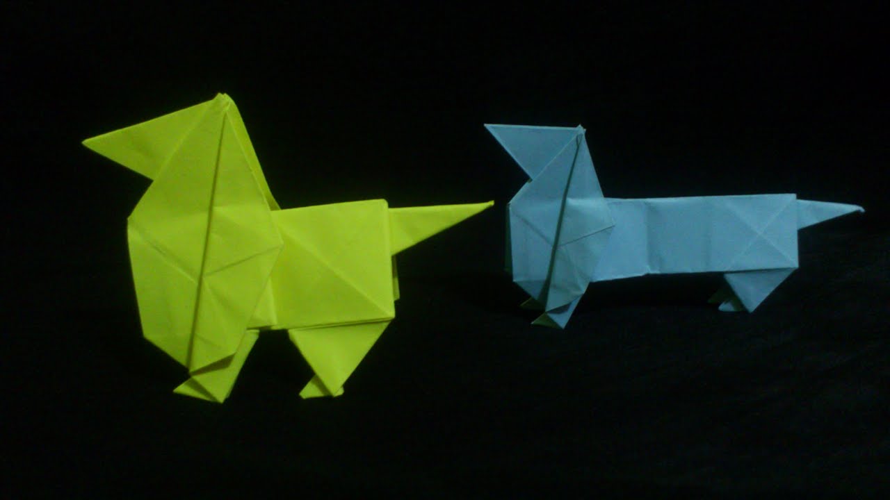 Origami Anjing | How To Make Origami Dog Pudel - YouTube