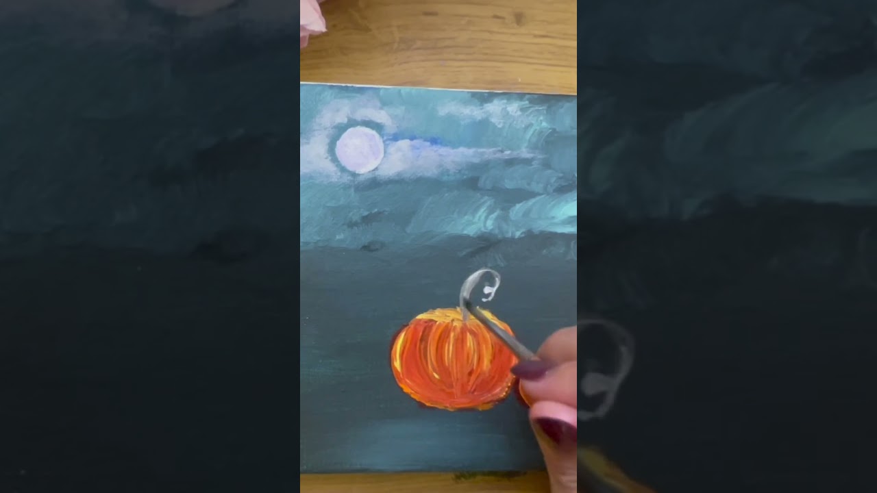 Halloween painting tutorial with acrylic colour | pro’s creative art ...